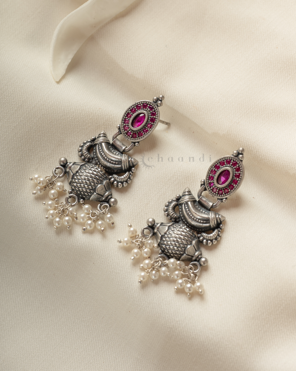 Silver Earrings CHE1863 – CHAANDI